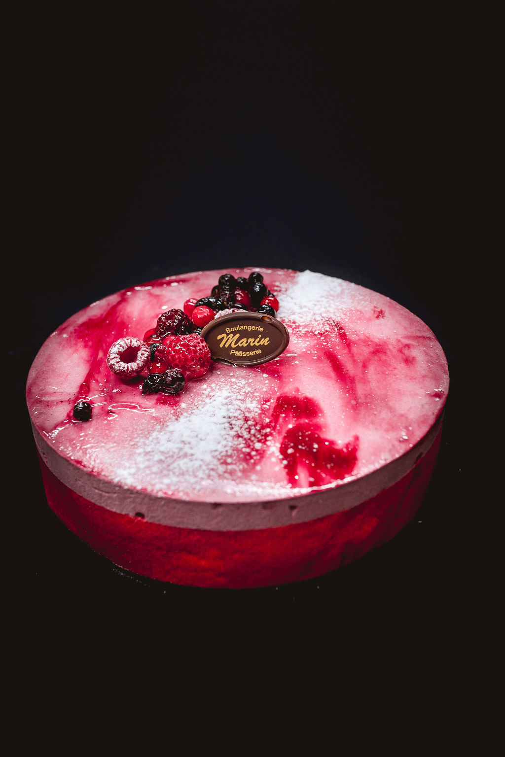 Mousse fruits rouge : boulangerie Marin